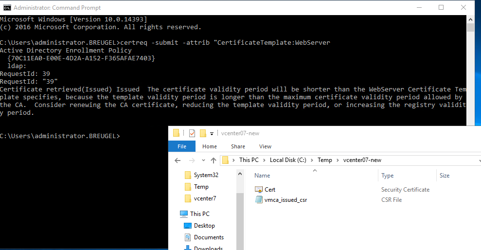 VMware vCenter Replace Machine Certificate With Custom CA - Virtualblog.nl